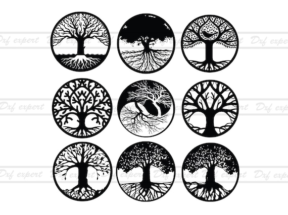 Tree of Life Tree Cut File Tree Cut Out Tree Dxf Tree - Etsy