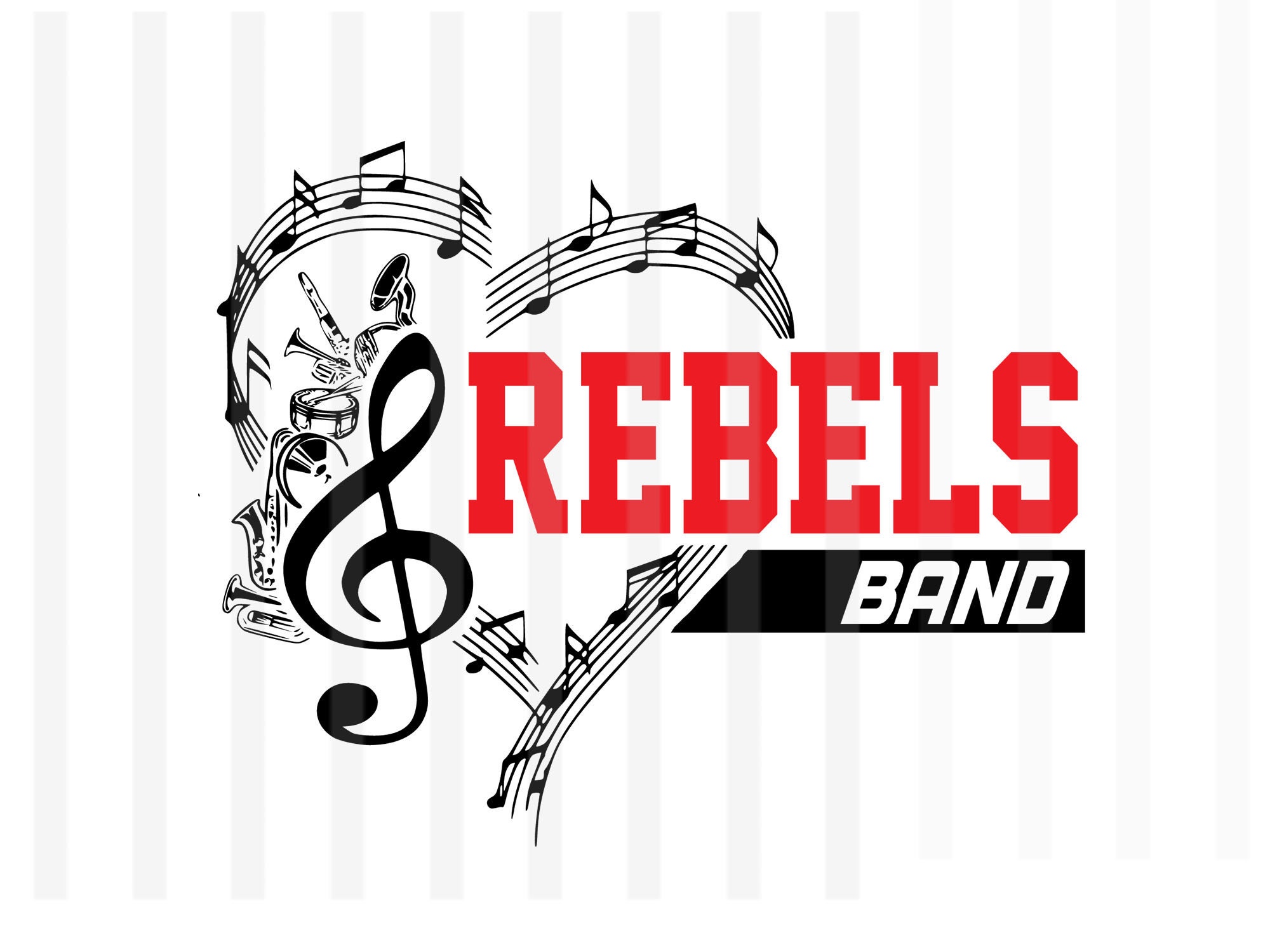 Rebels SVG Marching Band Svg Rebels Band Svg High School | Etsy