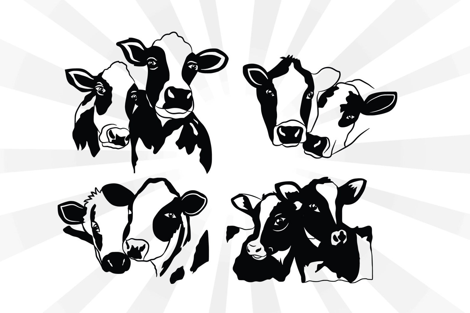 Cow cow Family cow Mother cattle cow Head cow Svg cow - Etsy