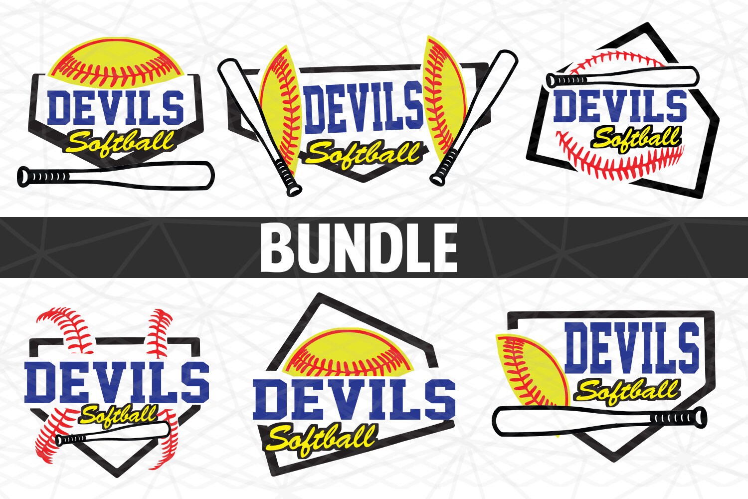 Devils Baseball-softball Printable Svg dxfeps With | Etsy