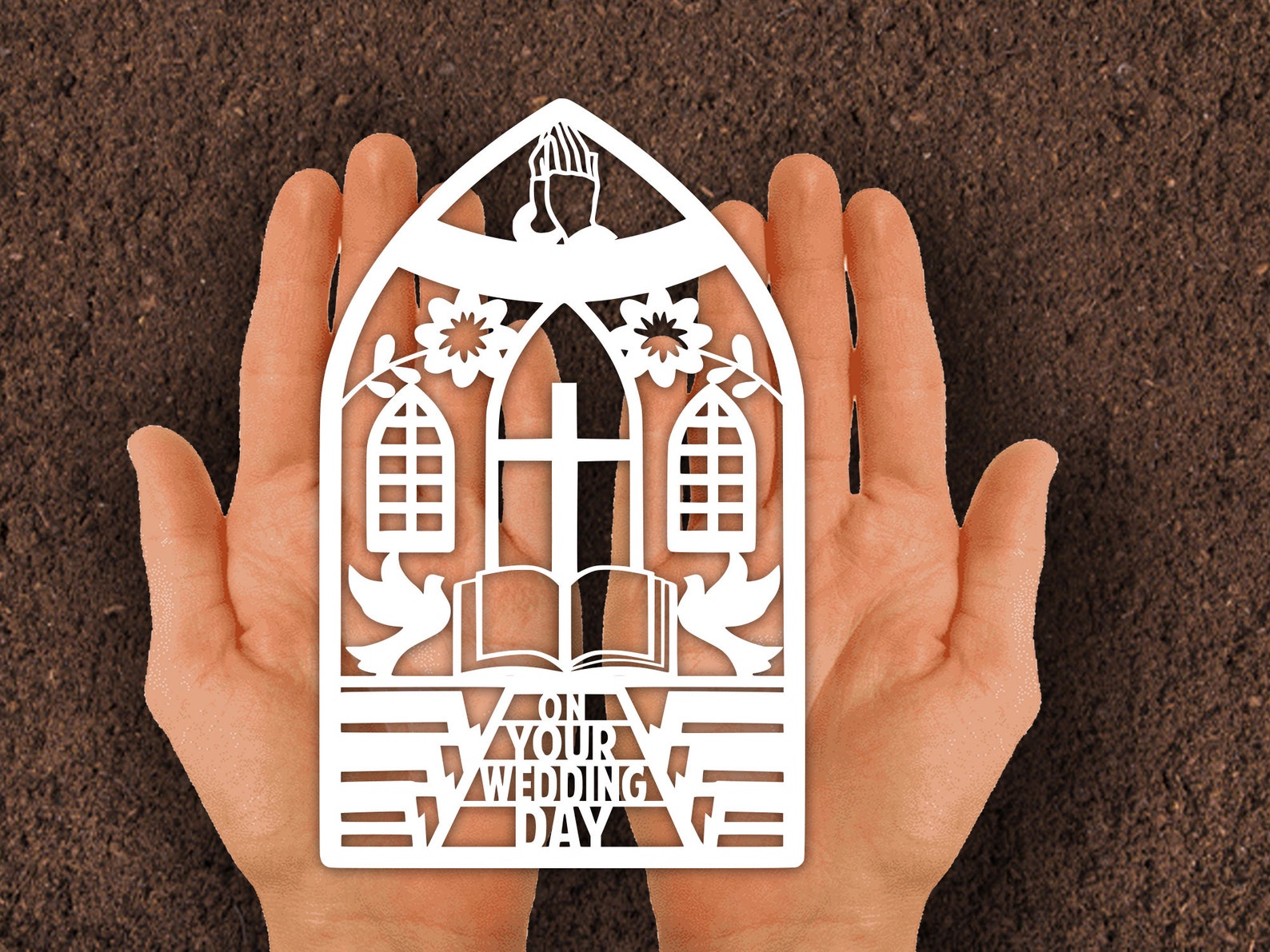 Easter Church Paper Cut: Christian SVG DXF (digital Download) - Etsy