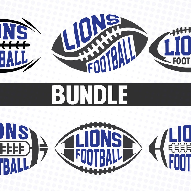 Lions Football Svg - Etsy