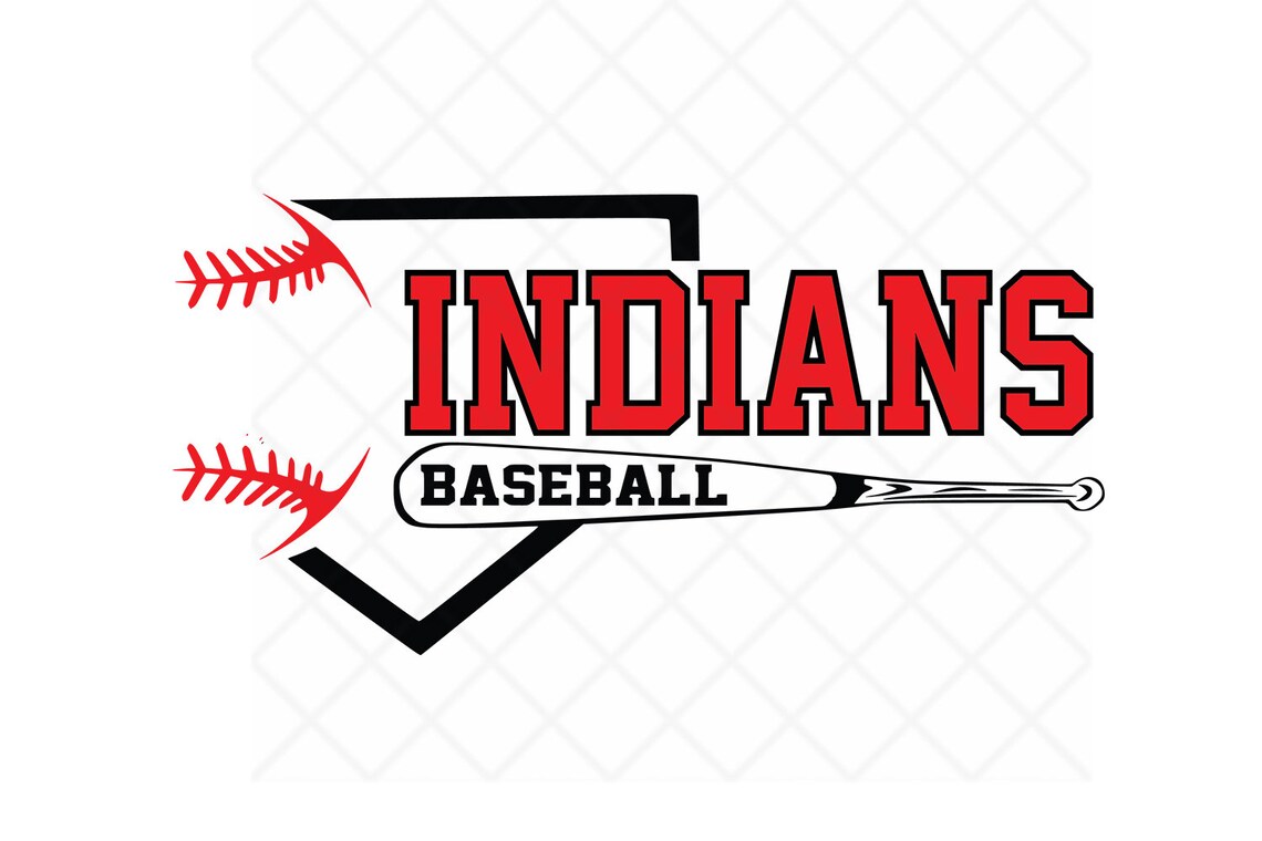 Indians Baseball SVG: Cut File for Cricut, Silhouette (digital Download ...