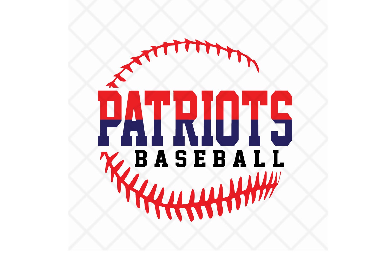 Patriots Baseball Svg Dxf Eps Baseball Laces Download File - Etsy