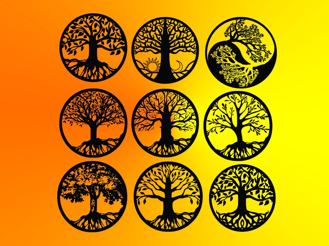 Tree of Life SVG Bundle: Yin Yang Tree Cut Files (digital Download) - Etsy