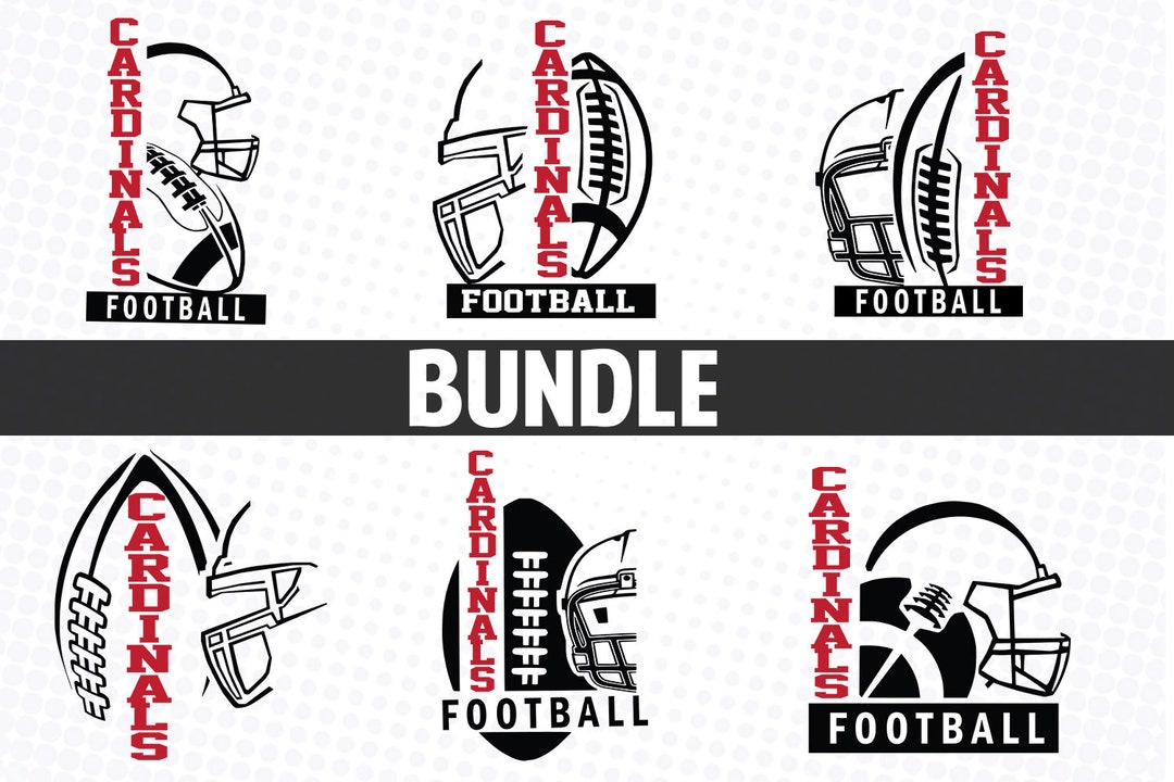 Cardinals Football SVG Bundle: T-shirt Design (digital Download) - Etsy