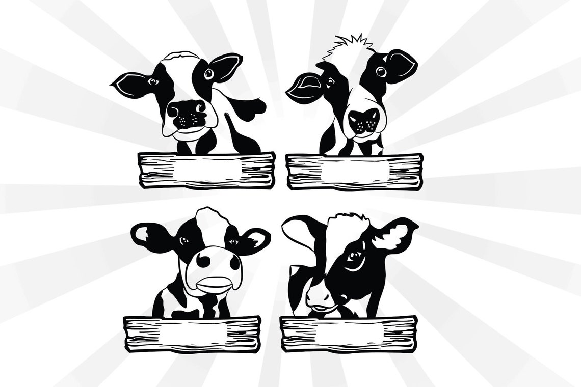Cow Svg cow Sign Board Svgfarm Animal Svgcow Cut File Cow - Etsy