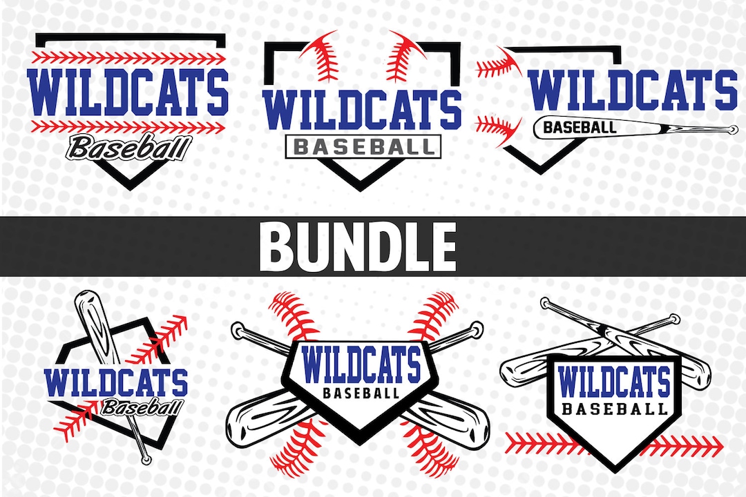 Wildcats Baseball Svg Dxf Eps Baseball Laces Download File Silhouette ...
