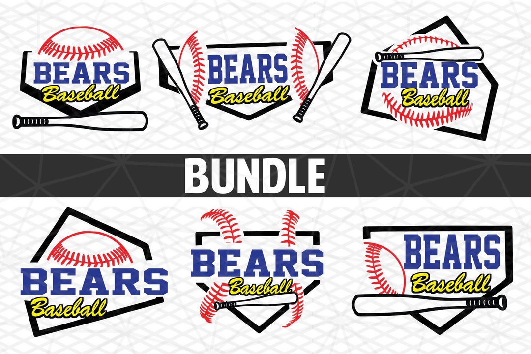 Bears Baseball SVG Bundle: Cricut Cut File (digital Download) - Etsy