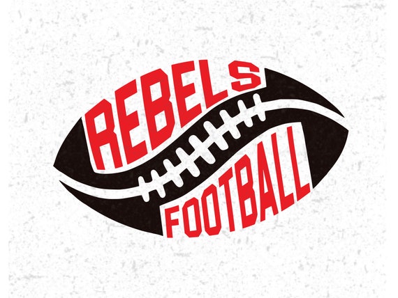 Rebels Footballfootball Rebels football Svgfootball | Etsy