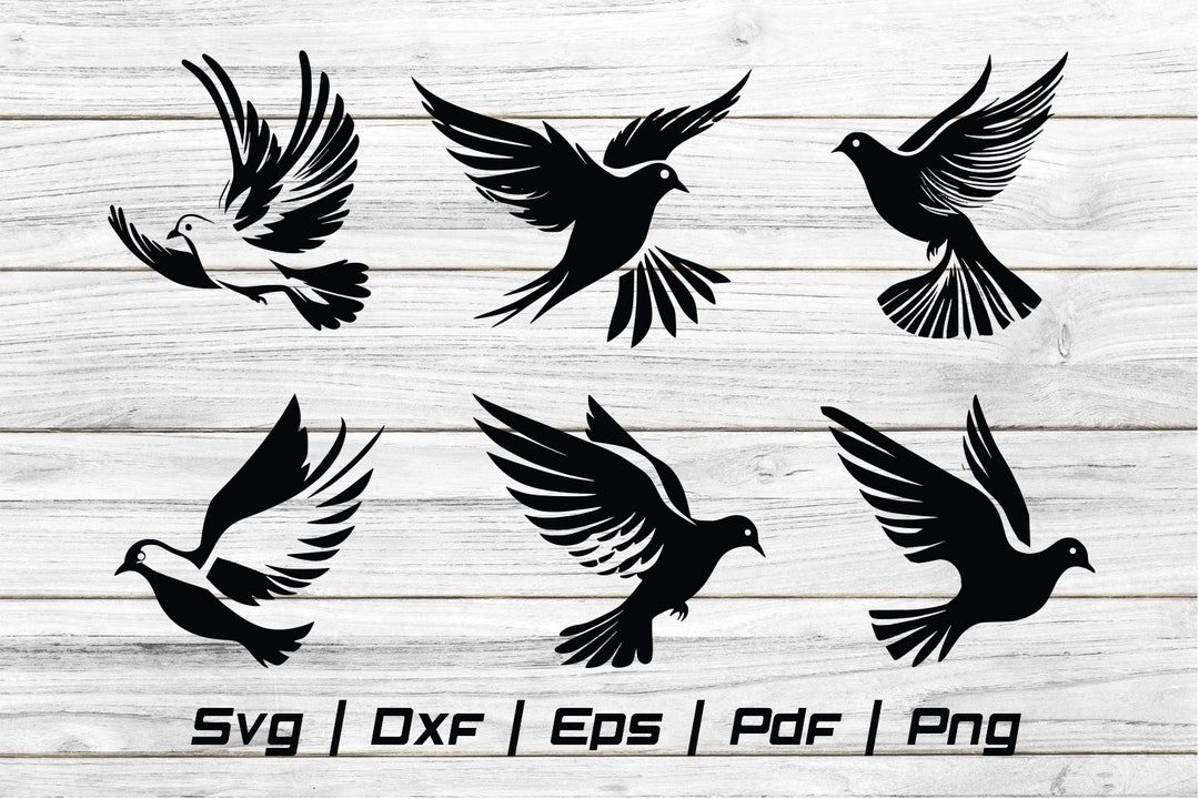 Dove ,dove Svg ,wedding Dove ,dove With Leaf ,dove Cut File, Dove ...