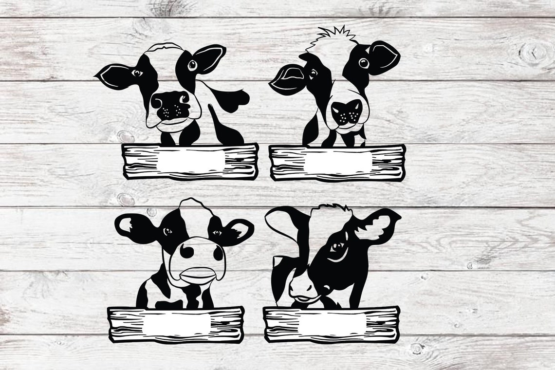Cow Svg cow Sign Board Svgfarm Animal Svgcow Cut File Cow - Etsy
