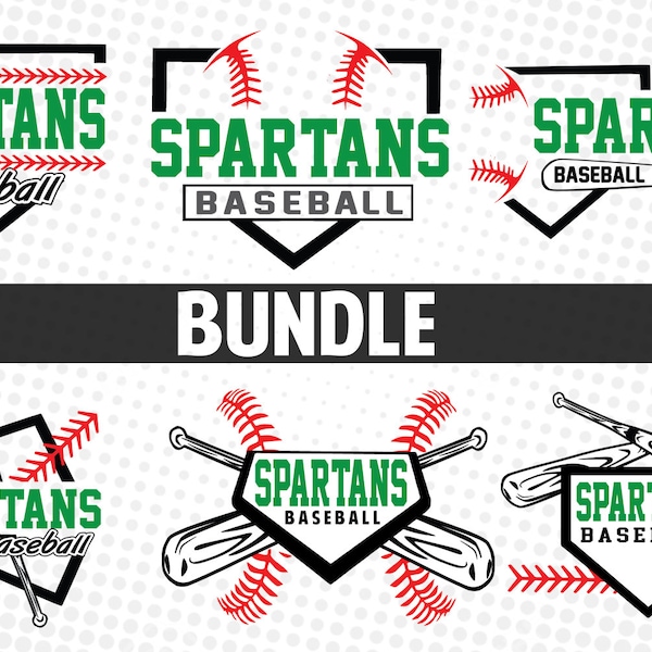Spartan Baseball Svg - Etsy