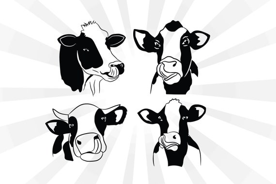 Cow Svg cow Calf Svgfarm Animal Svgcow Cut File Cow With | Etsy