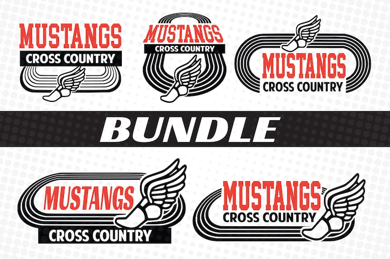 Mustangs Track & Field SVG Bundle: Cut Files for Cricut (digital ...