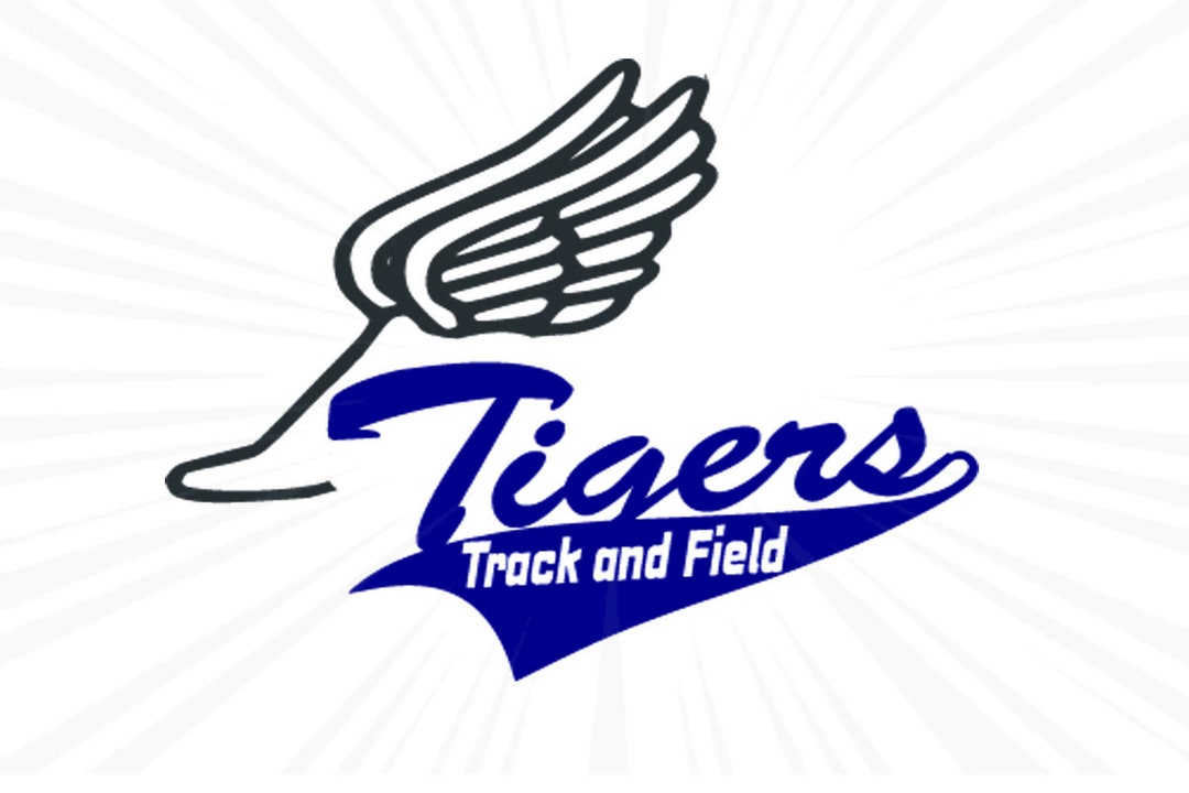 Tigers Track and Field SVG DXF EPS Silhouette Cameo Cricut Vector Logo ...