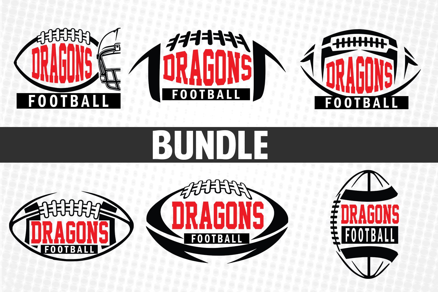 Red Dragons Football Logo