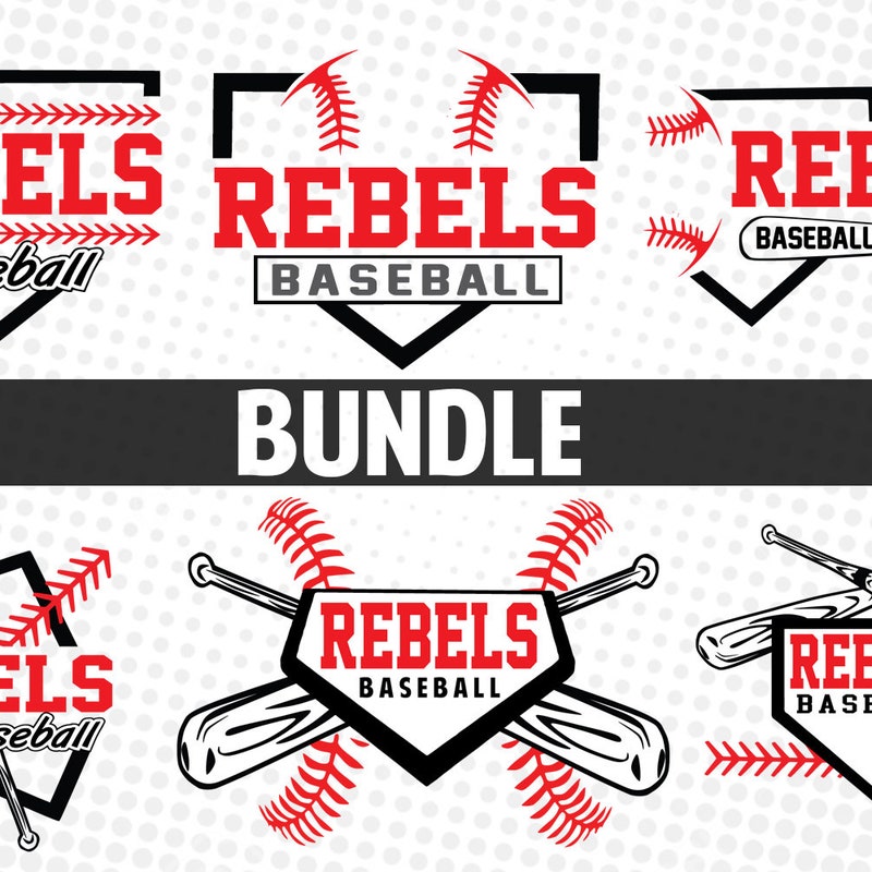 Rebels Baseball Logo - Etsy New Zealand