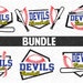 Devils Baseball-softball Printable Svg ,dxf,eps, With Commercial Use - Etsy