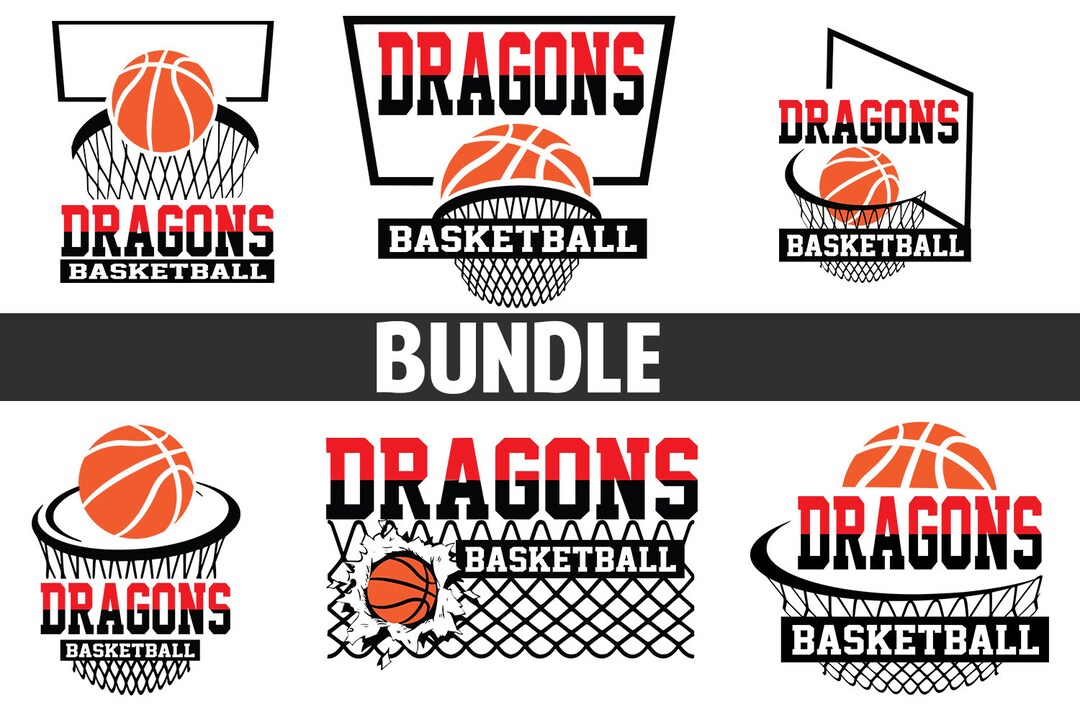 Dragons Basketball SVG With Bundle Pack for T-shirt Printable ...