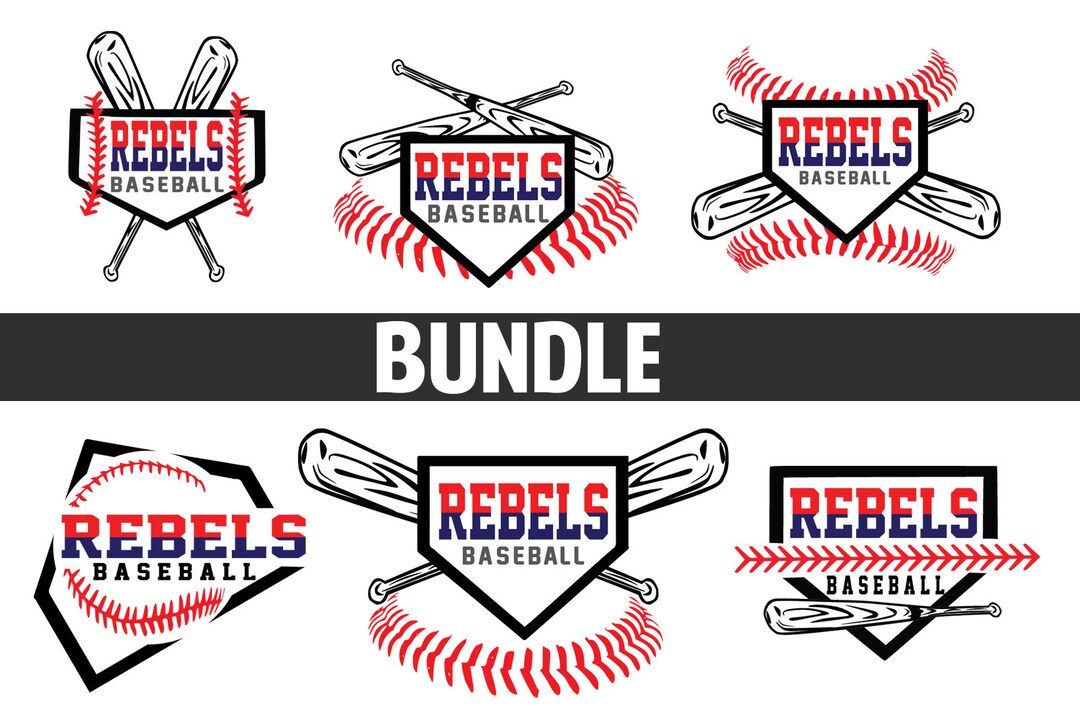 Rebel Baseball Svg Dxf Eps Baseball Laces Base Home Plate Download File ...