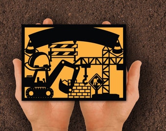 Construction Cut Out | Etsy