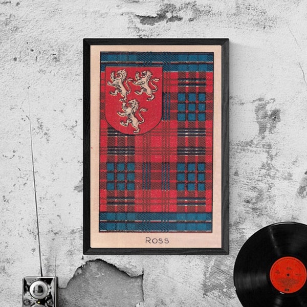 Ross Coat of Arms - Etsy