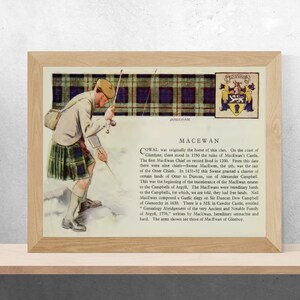 Clan Macewan Vintage Poster - Etsy