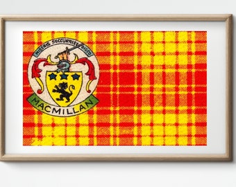 Clan Drummond Vintage Poster/flag Map | Etsy