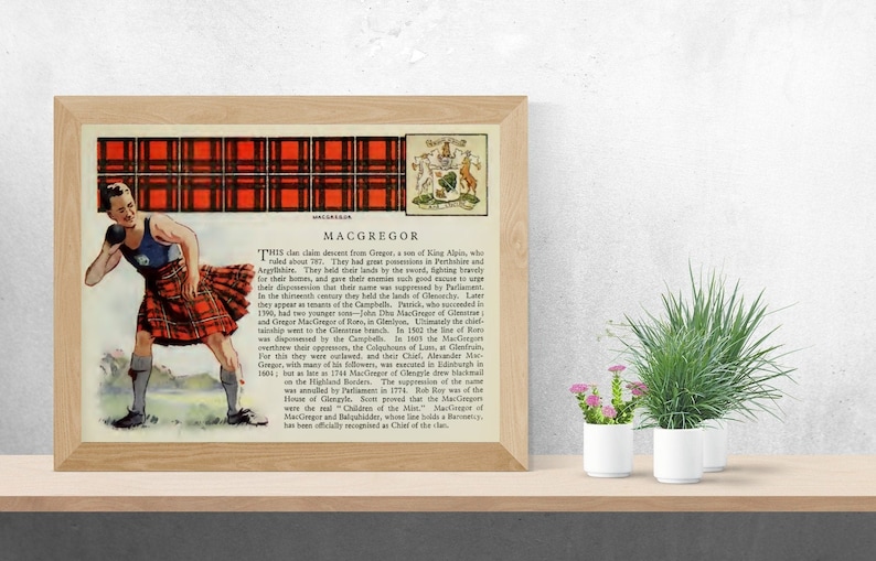 Clan Macgregor Vintage Poster - Etsy