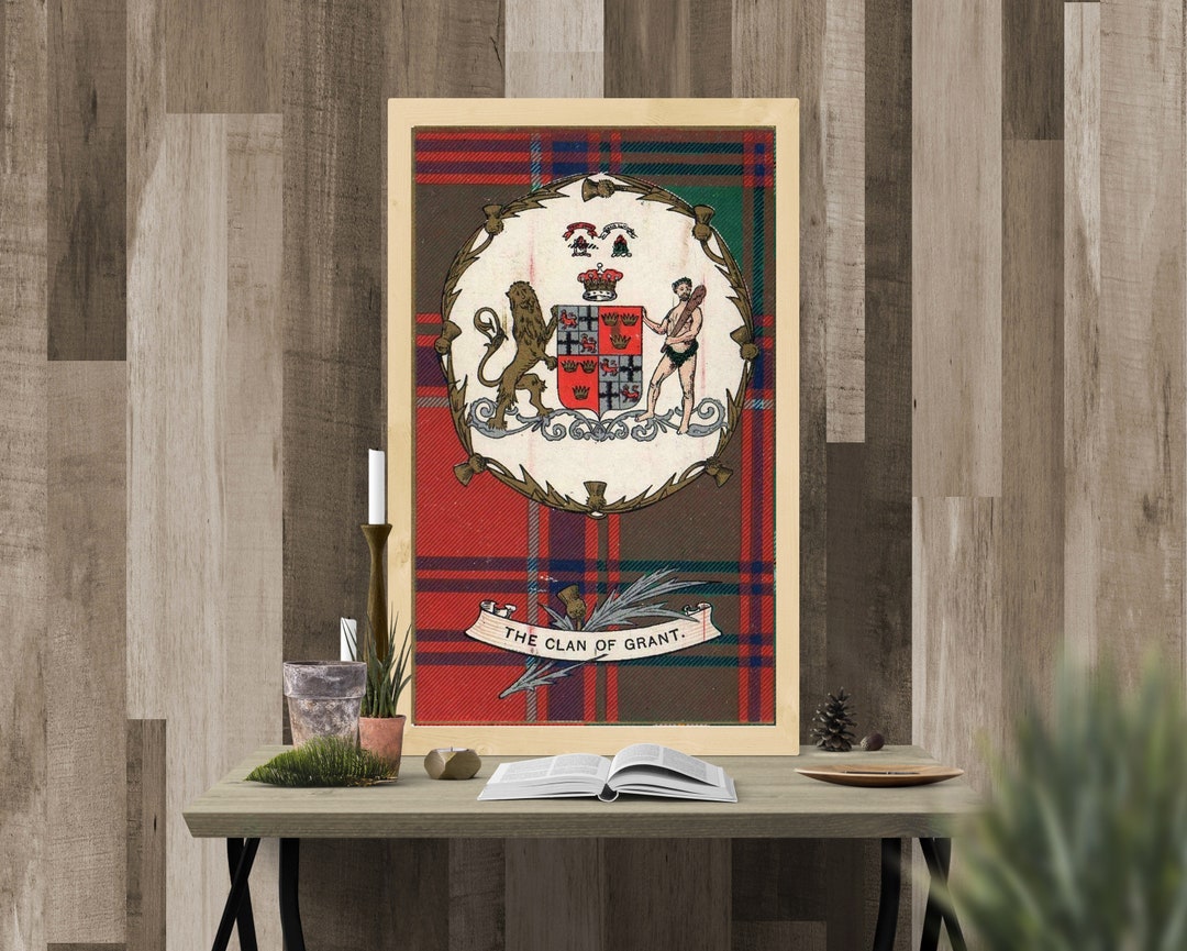 Clan Grant Crest Vintage Poster - Etsy