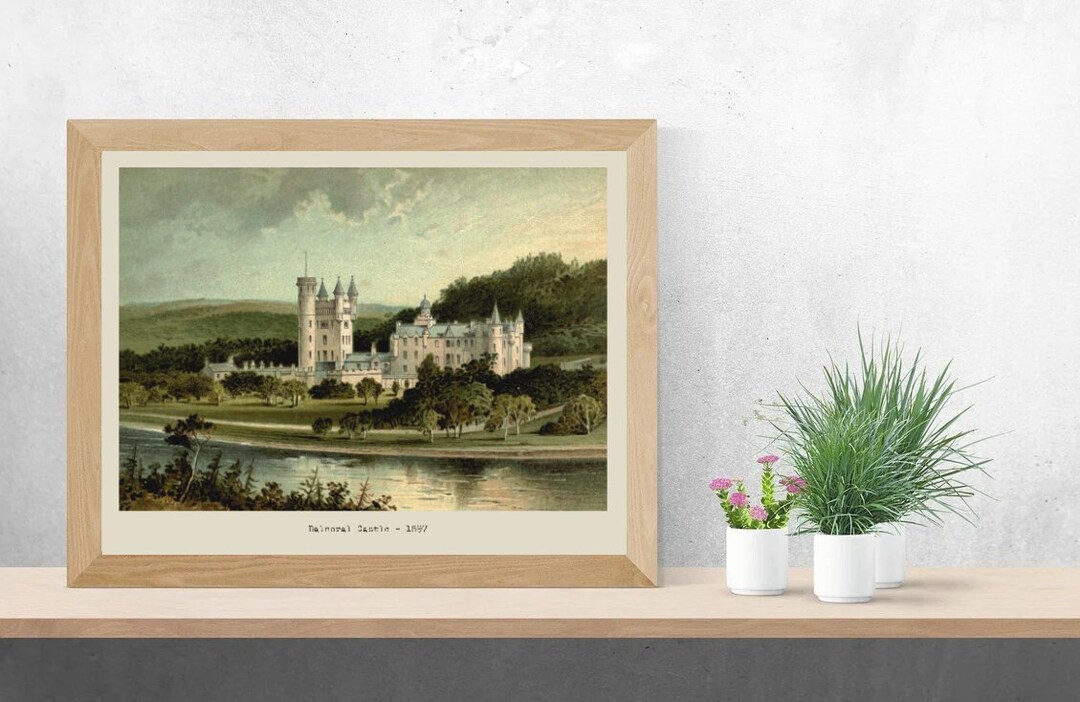 Balmoral Castle – 1897 Painting Print (digital Download) - Etsy