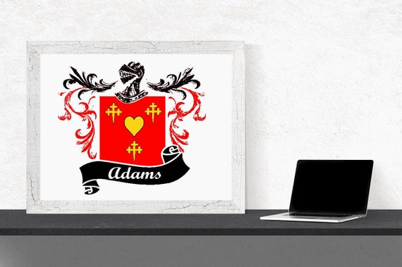 Adams Coat of Arms - Etsy