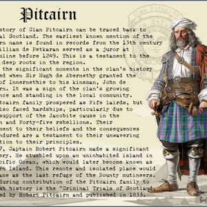 Clan Pitcairn Scottish History Poster - Etsy