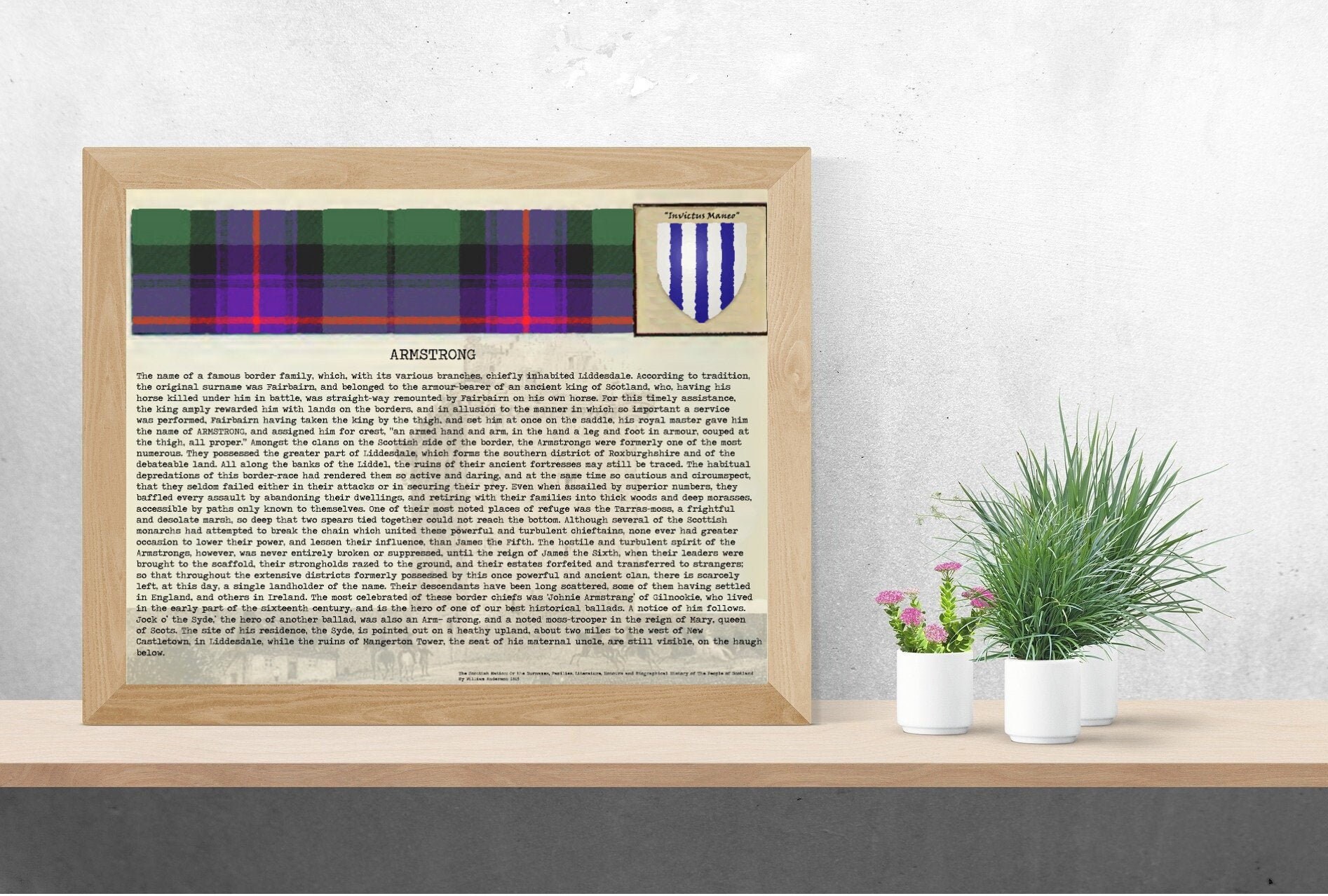 Clan Armstrong Vintage Poster - Etsy