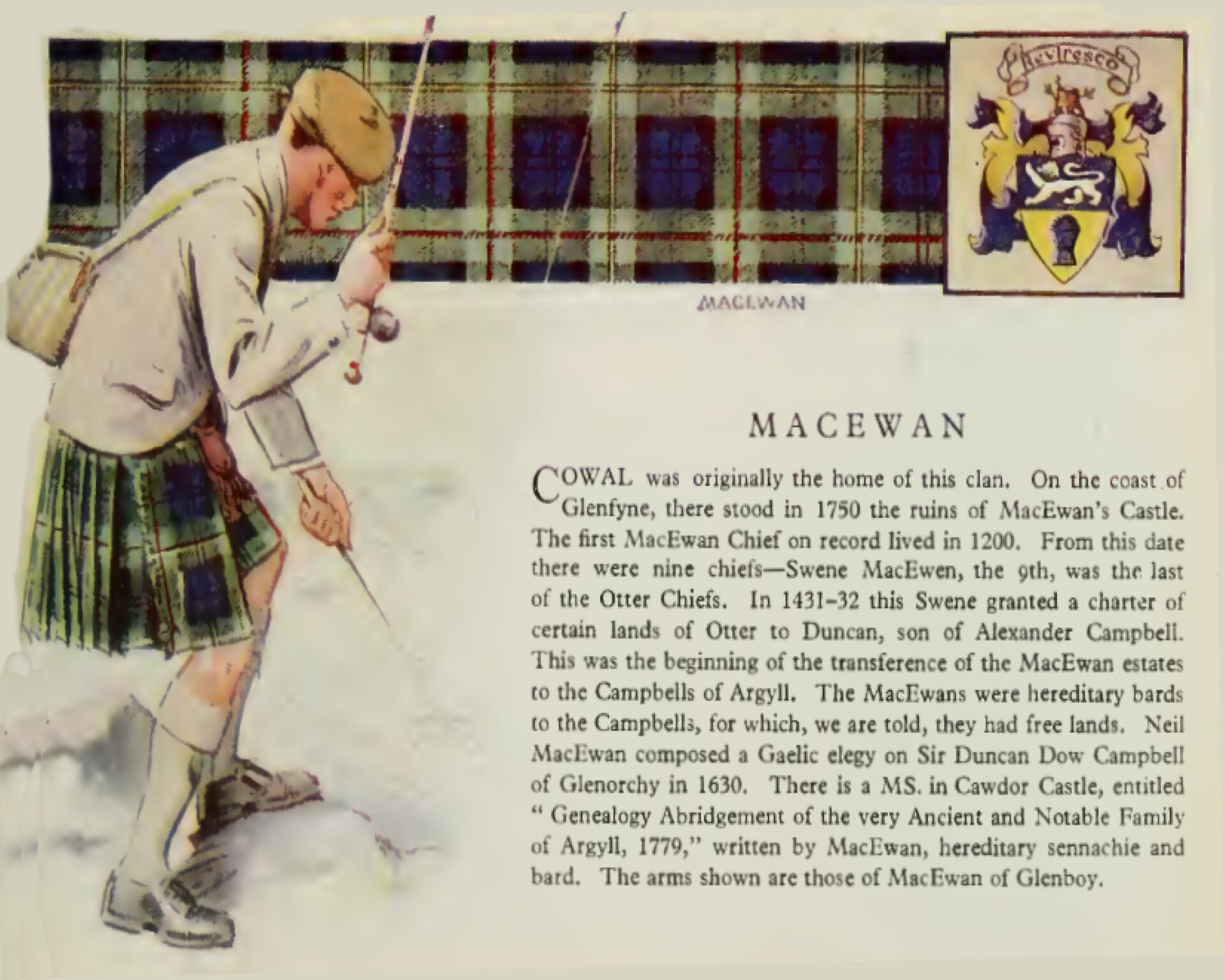 Clan Macewan Vintage Poster - Etsy