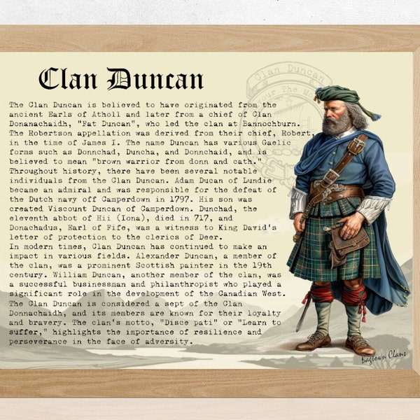 Clan Duncan - Etsy