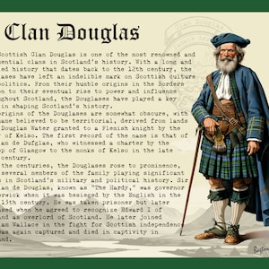 Clan Douglas Scottish History Poster - Etsy