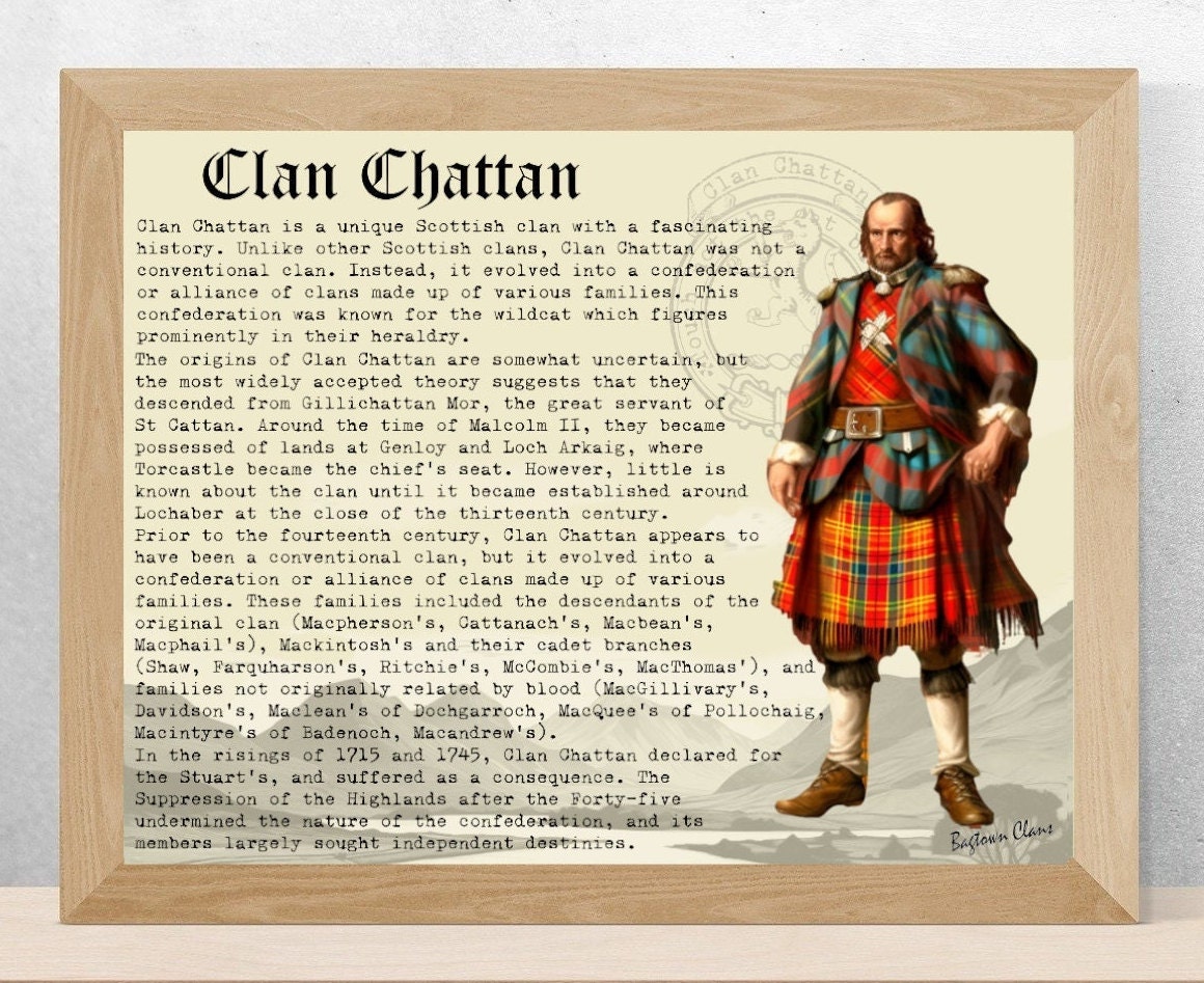Clan Chattan Scottish History Poster - Etsy