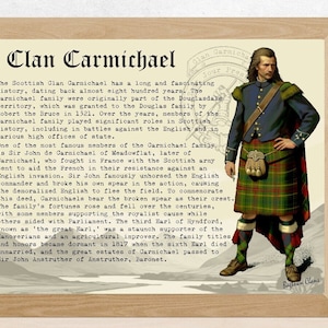 Clan Carmichael Scottish History Poster - Etsy