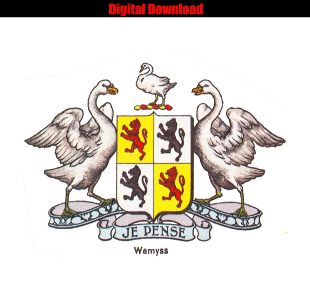 Wemyss Scottish Clan 1906 Vintage Coat of Arms Image (digital Download) - Etsy