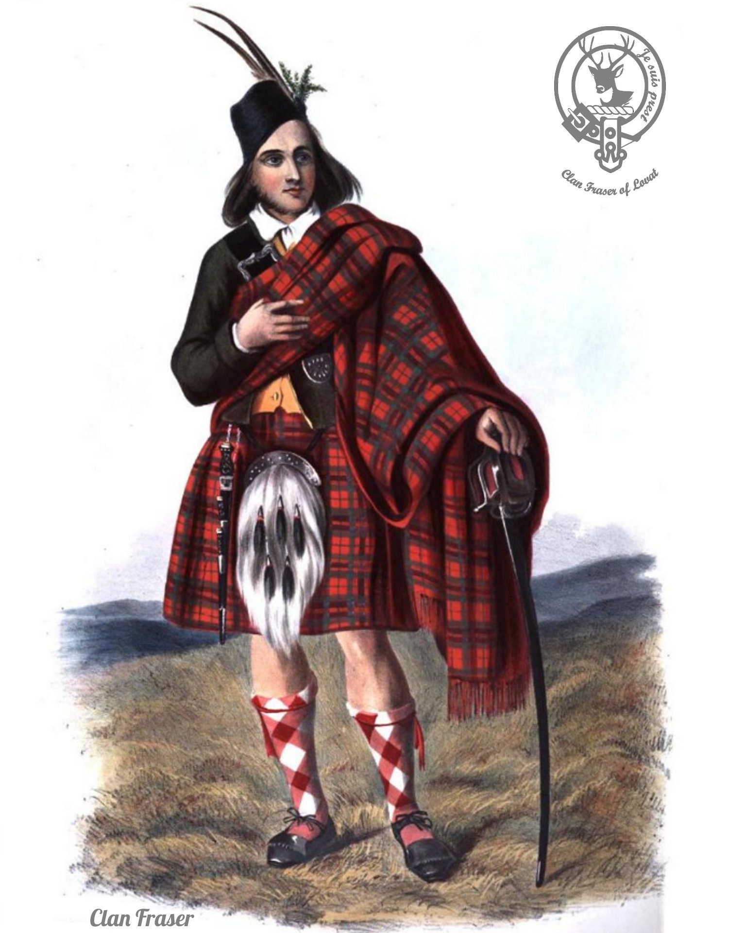 Clan Fraser Vintage Picture - Etsy
