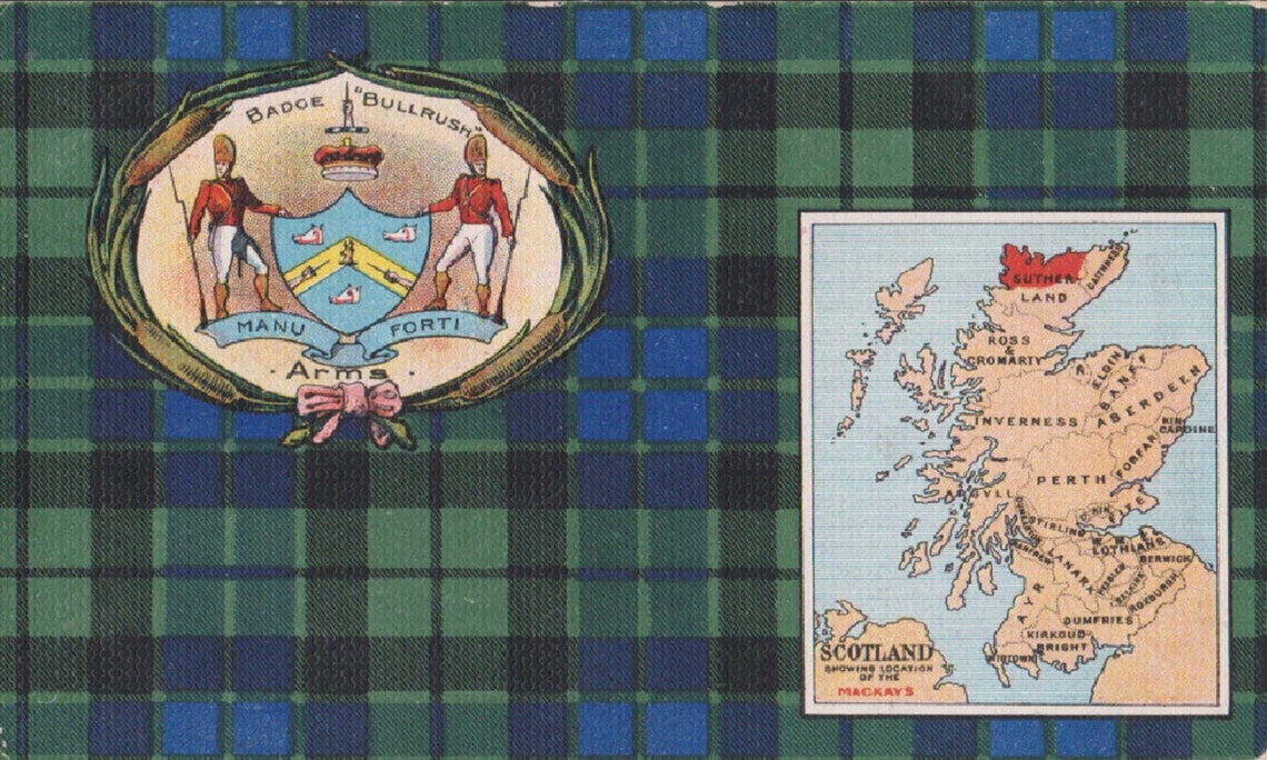 Clan Mackay Vintage Poster/flag Map - Etsy