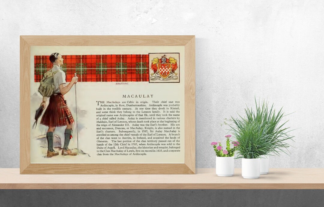Clan Macaulay Vintage Poster - Etsy