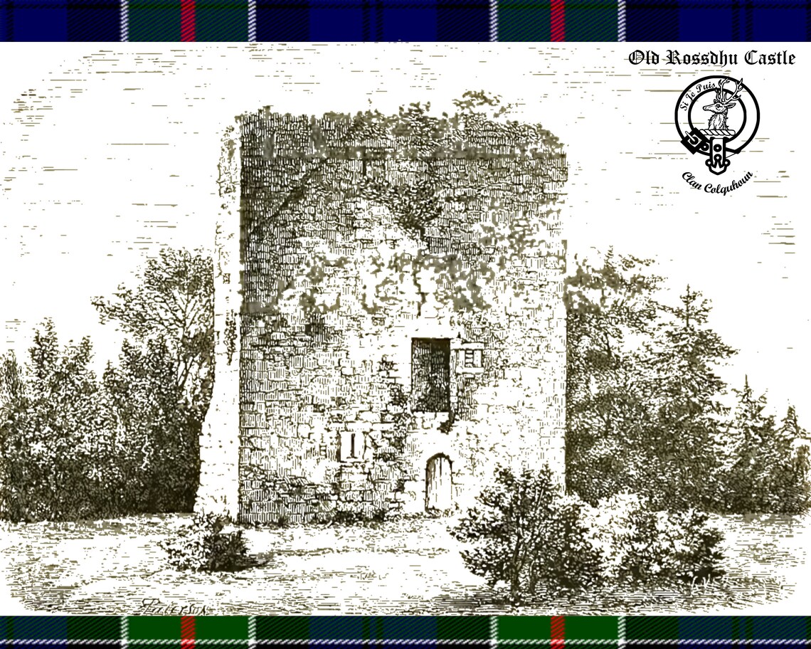 Old Rossdhu Castle Historic Seat of Clan Colquhoun - Etsy