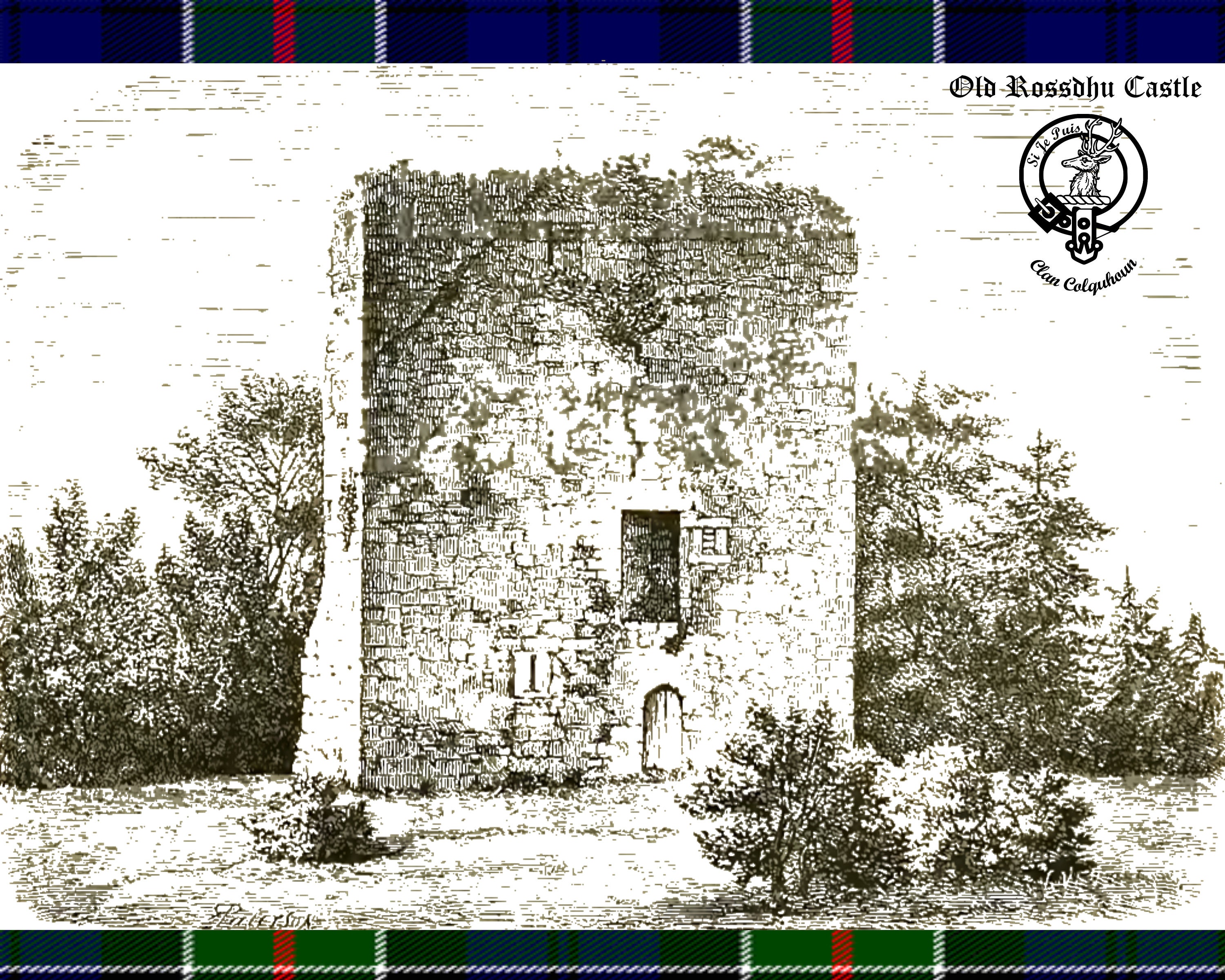 Old Rossdhu Castle Historic Seat of Clan Colquhoun - Etsy