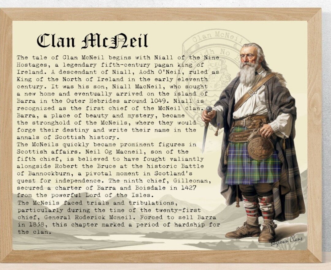 Mcneil Scottish History Poster - Etsy