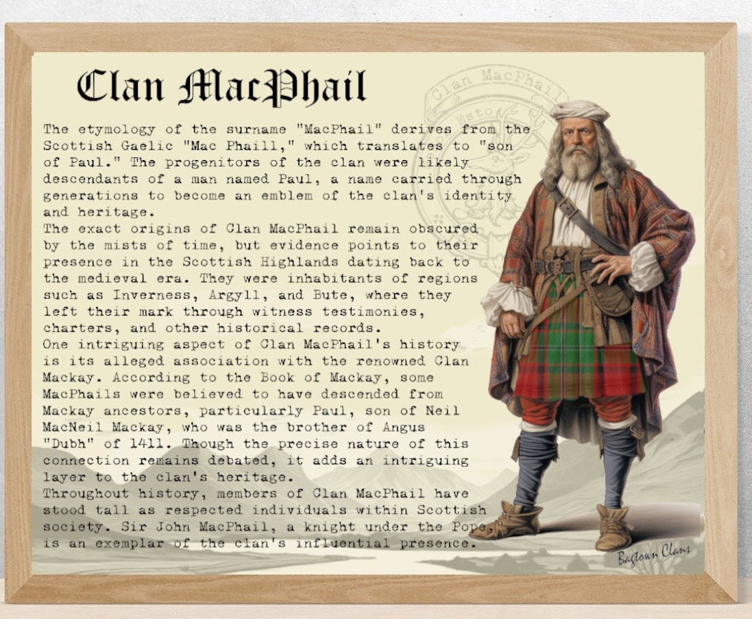 Macphail Scottish History Poster - Etsy
