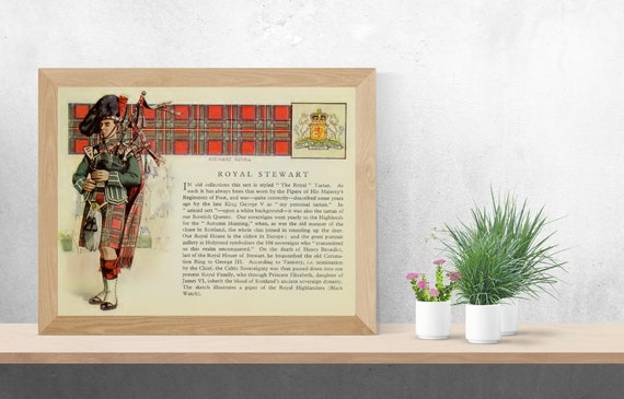Clan Stewart Vintage Poster | Etsy