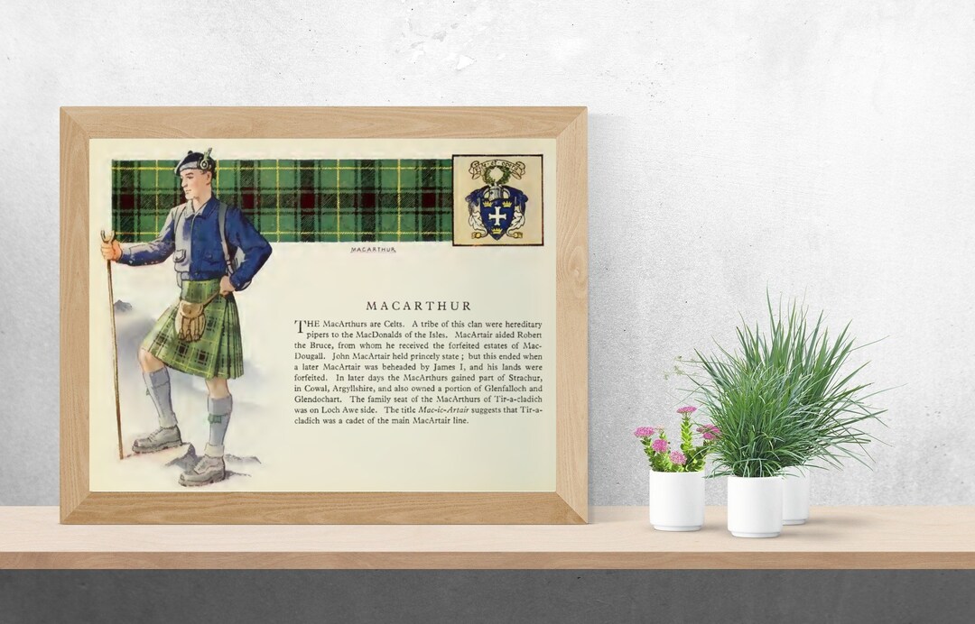 Clan Macarthur Vintage Poster - Etsy